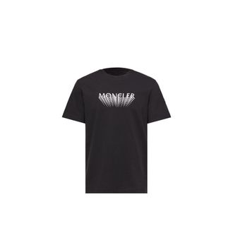 Moncler Moncler Logo Cotton Jersey T-shirt, Men, Black, Size: 3xl
