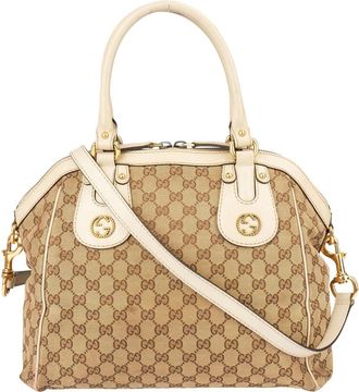 Gucci Crossbody Bags - Gucci GG Monogram Handbag - Gr. unisize - in Braun - für Damen