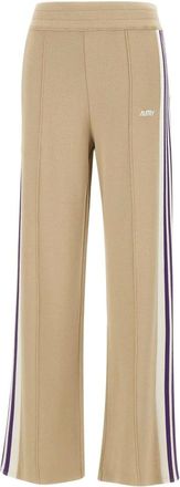 Autry Femme, Pantalons, Beige, Taille: 40 FR Pantalon Jogger Beige avec Style Tennis