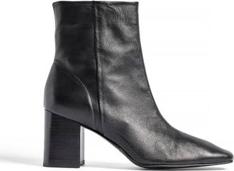 NA-KD bottines en cuir sans doublure noires