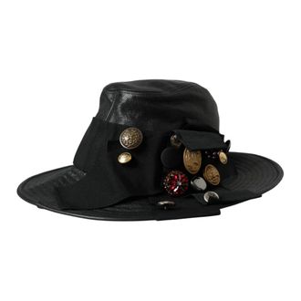 Dolce & Gabbana Cloche Hut mit breiter Krempe - - Accessories - Herren - Schwarzk - ONE SIZE