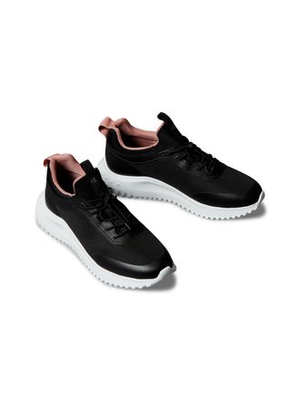 Calvin Klein Jeans Slip-On Sneaker CALVIN KLEIN JEANS EVA RUNNER LACEUP SOCK MAT MIX, Damen, Gr. 36, schwarz, rose, Lederimitat, Textil, unifarben mit Farbeinsatz, Schuh