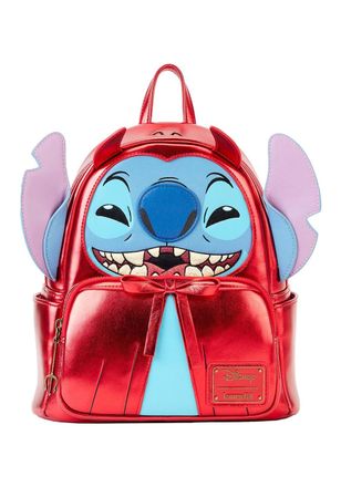 Loungefly Disney Stitch Devil Mini Rucksack, Lilo und Stitch Halloween Fashion Bag, Mehrfarbig/Meereswellen (Ocean Tides), Einheitsgr&ouml;&szlig;e