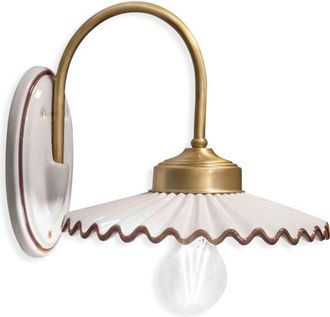 Ferroluce CLASSIC LAQUILA C012, Applique Applique en Céramique, Ferroluce