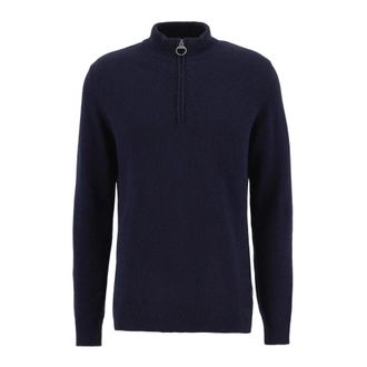 Barbour Holden Quarter Zip - Homme - Pulls - Bleu - Taille: 2XL