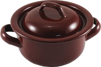 Wurko 190112 - Topf, 12 cm, Nagellack braun 16 cm