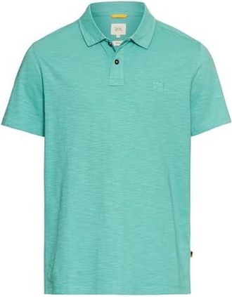 Camel Active Herren Kurzarm Poloshirt aus Organic Cotton Grün, Menswear-4xl Polo, Vert, 4XL Hommes