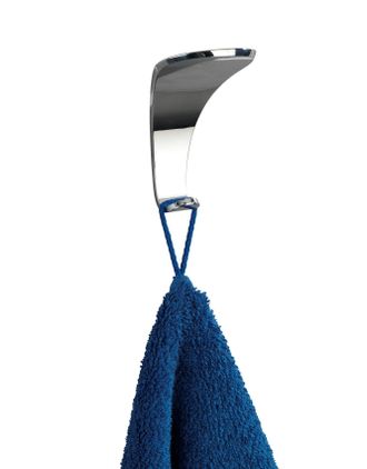 WENKO Wandhaken Lauro - K&uuml;chenhaken, Badhaken, Kunststoff (ABS), 6 x 10 x 6.5 cm, Chrom