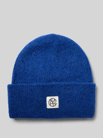 Moss Copenhagen Beanie mit Alpaka-Anteil und Label-Patch