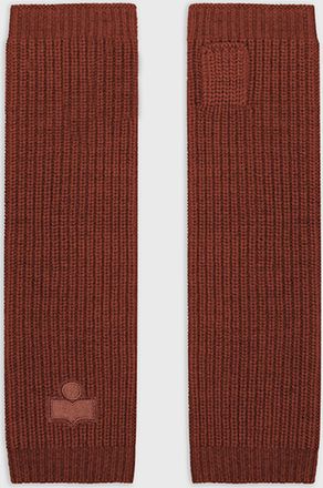 Isabel Marant Gants Mitaines Enos Rouille