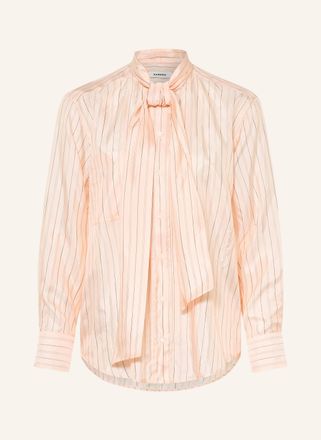 Sandro Sandro Schluppenbluse Aus Satin rosa