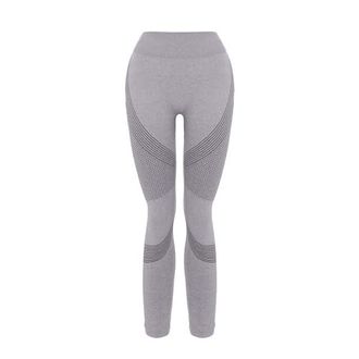 Generic Pantalon de yoga en tricot respirant pour femme, gris, S