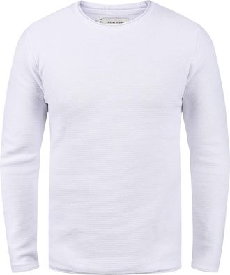 Casual Friday Herren Strickpullover Feinstrick Pullover 20503346, Größe:XXL, Farbe:Bright White (110601)