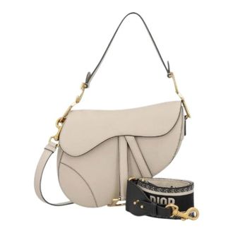Dior Pre-owned Cuir sacs-dior - Femme - Pre-owned - Beige - Taille: ONE Size