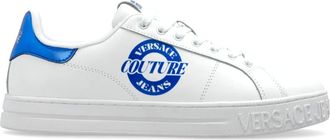 Versace Jeans Couture Homme, Chaussures, Blanc, Taille: 43 EU Chaussures de sport avec logo imprim&eacute;
