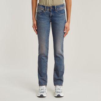 G-Star Midge Slim Straight Jeans - Mittelblau - Damen