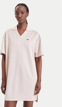Lacoste Kleid f&uuml;r den Alltag EF8309 Hellrosa Regular Fit