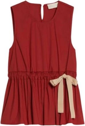 iBlues Femme, Blouses et Chemises, Rouge, Taille: 44 FR Iblassenzi Top