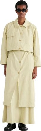 Meimeij Femme, Robes, Beige, Taille: 42 FR Trench Smontabile