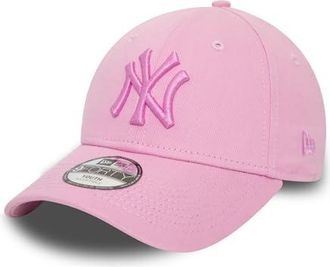 New Era Casquette pour Enfants New York Yankees MLB Accessoire pour Les Fans Logo Ton sur Ton Rose Baseball Strapback Chapeau Fille garçon