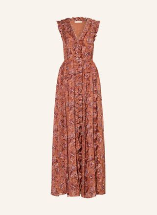Ulla Johnson Ulla Johnson Kleid Aida Mit Schmucksteinen Und R&uuml;schen braun