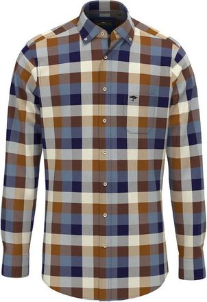Fynch-Hatton Kariertes Flanell-Hemd aus Baumwolle Hazel / 3XL