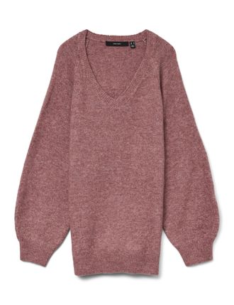 Vero Moda Vmleaf Ls Long V-Neck Pullover Noos