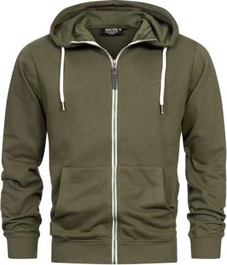 Indicode Hommes INChristos Hoodie | Veste Sweat &agrave; Capuche Army XXL