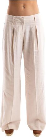 Hinnominate Hinnominate, Femme, Pantalons, Beige, Taille: 40 FR Wide Pantalons