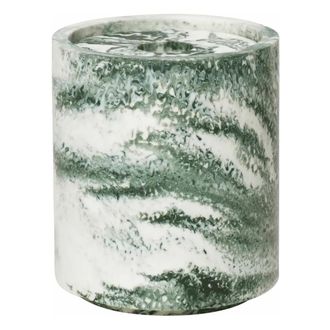 Ferm Living Bo&icirc;te ronde &agrave; coton-tige avec couvercle Mist Ferm Living