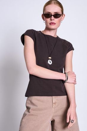 JAN 'N JUNE Damen vegan T-Shirt Raglan Tami Schlamm