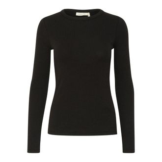 Inwear Schwarzes Langarm-Basistop - - Tops - Damen - Schwarzk - XL