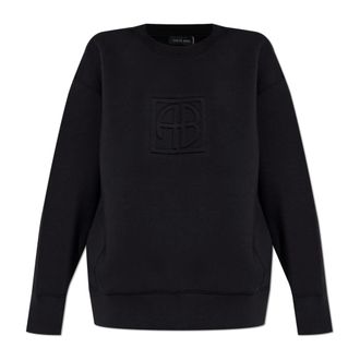 Anine Bing Femme, Sweatshirts et sweats &agrave; capuche, Noir, Taille: 40 FR SweaT-shirt avec Logo