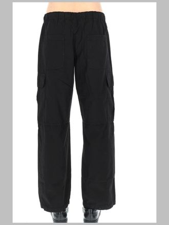 Palm Angels Curved Logo Cargo Trousers - Black