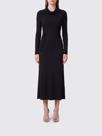 Victoria Beckham Asymmetrisches Langarm-Midikleid aus Jersey