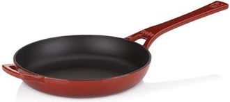 KELA Gusseisen Bratpfanne 28 cm CALIDO, Bratpfanne Induktion, emailliert, Induktionspfanne, hitzebeständig bis 300°C, rot