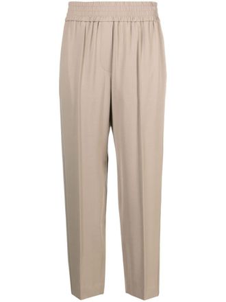Brunello Cucinelli Tapered-Hose im Cropped-Design - Nude