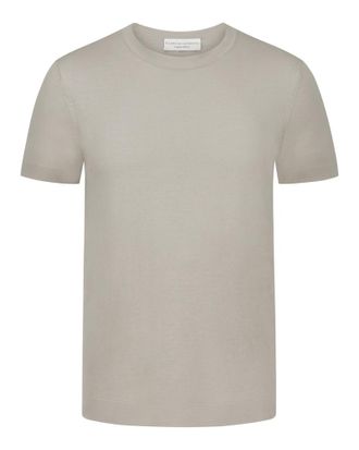 FILIPPO DE LAURENTIIS Leichtes Strick-Shirt aus Crepe Cotton in