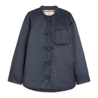 Max Mara Hemdkragen-Jacke - - Jackets - Damen - Blau - 2XS
