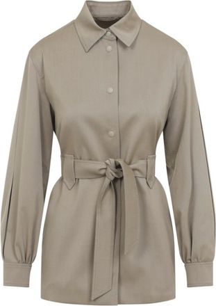 Max Mara Femme, Vestes, Beige, Taille: 38 FR Agenzia Sahariana Jacket