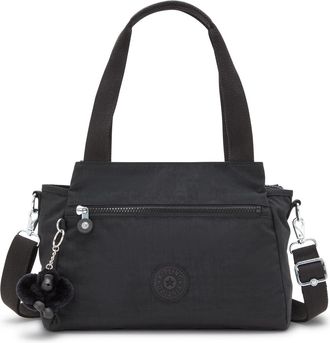 Kipling Elysia Mittelgro&szlig;e Schultertasche, Schultertaschen, Black Noir (Schwarz)