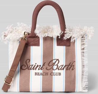 MC2 Saint Barth Handtasche mit Label-Print und Fransen Modell COLETTE