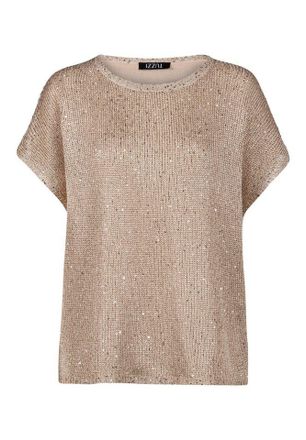 Tuzzi Nero Strickpullover mit Glanzeffekt