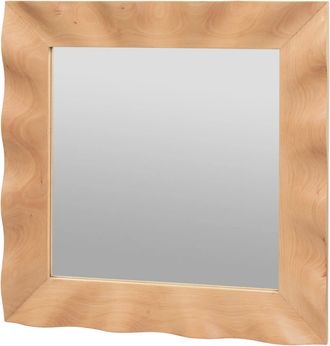 Broste Copenhagen Miroir Wavy en h&ecirc;tre Broste Copenhagen