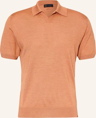Paul & Shark Paul & Shark Strick-Poloshirt Mit Seide orange