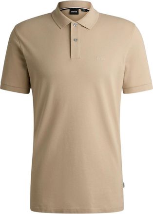 HUGO BOSS Klassisches Polo aus 100% Baumwolle - - Tops - Herren - Beige - 3XL