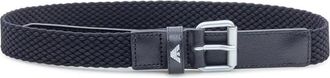 Emporio Armani unisex, Accessoires, Bleu, Taille: L Ceinture en tissu tiss&eacute; et cuir