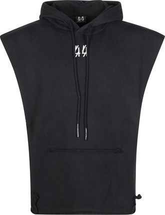 44 Label Group Homme, Sweatshirts et sweats &agrave; capuche, Noir, Taille: M Felpa Sweat &agrave; capuche Smanicata Mini Logo