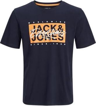 Jack & Jones Jjcolton Tee SS Crew Neck JNR, Sky Captain, 12 Ans Hommes