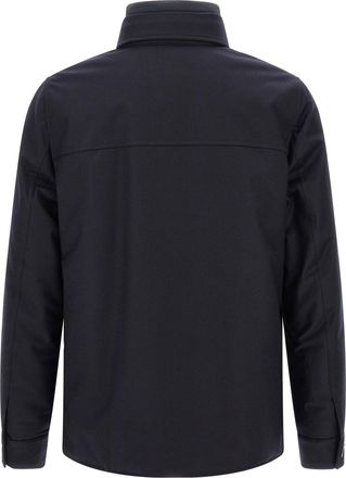 Moorer Dasson Overshirt - Navy